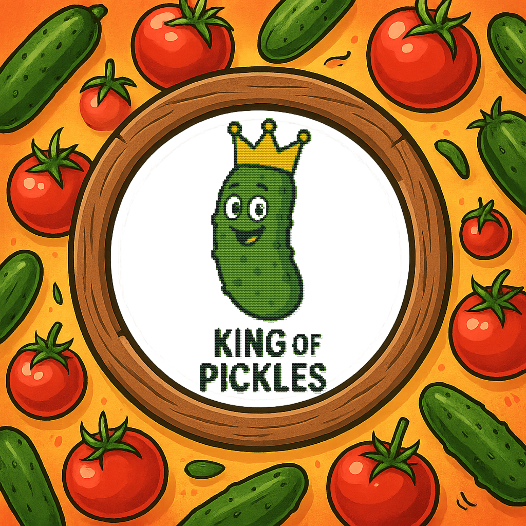 King of Pickles – Cross stitch pattern – Cross Stitch Patterns PDF ...